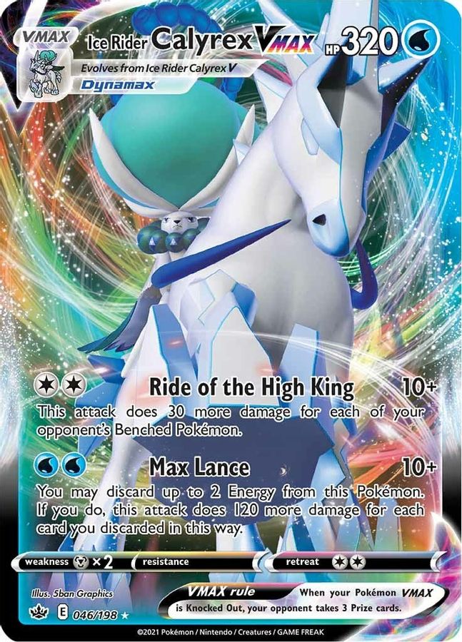 Calyrex VMAX Raw Card - Rare Pokemon Trading Collectible